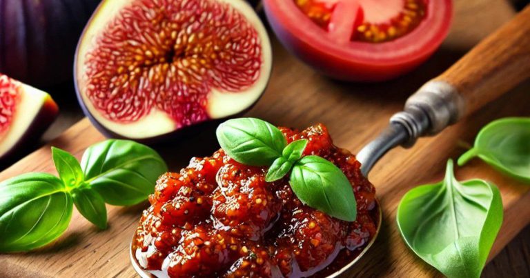 Fig recipes chutney with tomato and basil - dingonuts