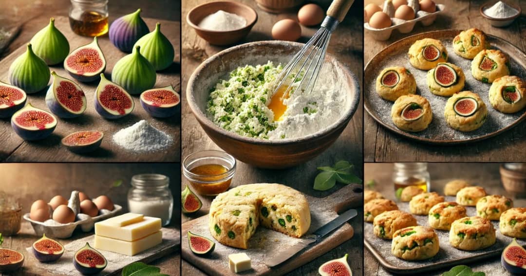 Recipe unripe figs for homemade biscuits - dingonuts